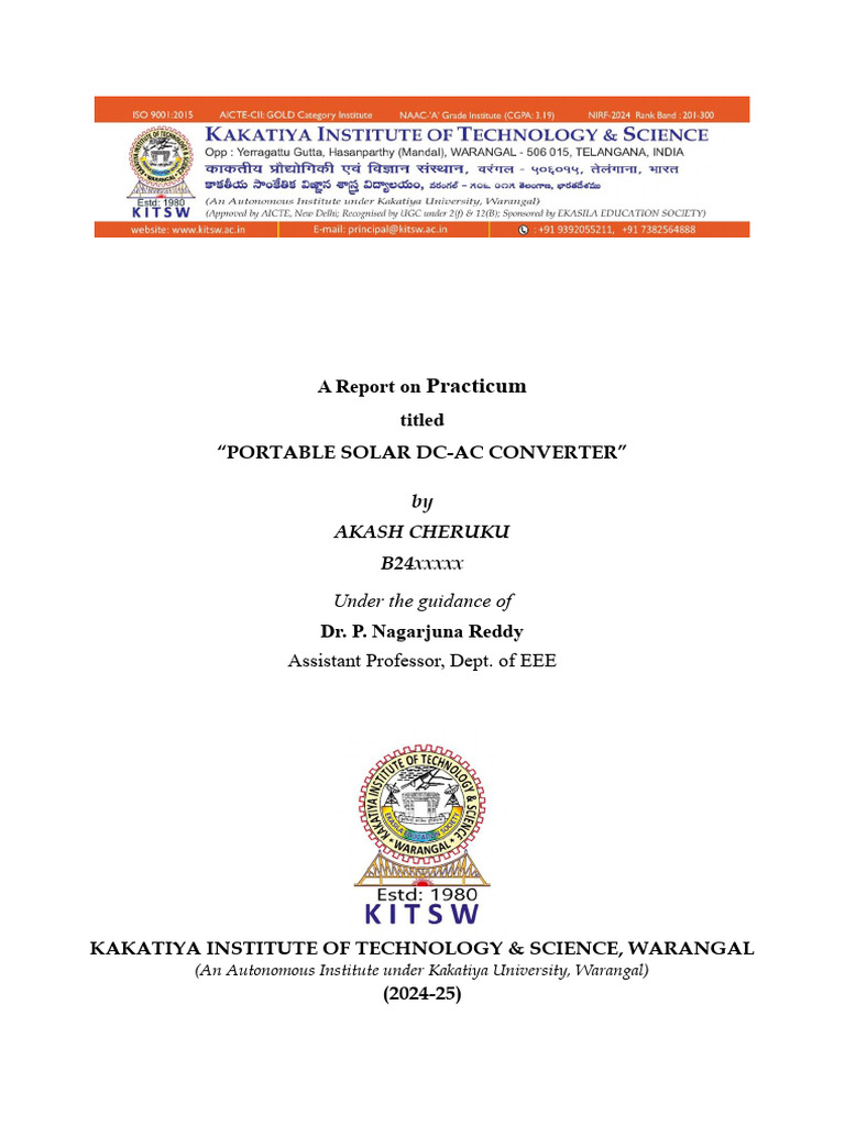 Report Practicum Hardware Project | PDF | Microsoft Power Point | Experiment