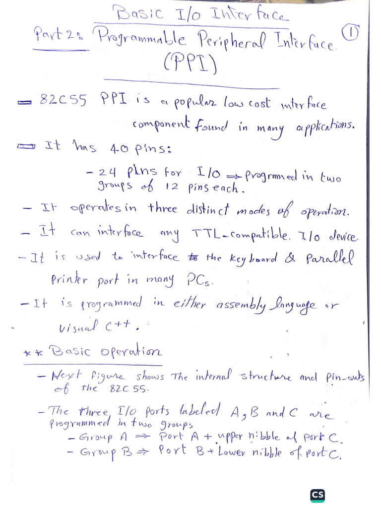 CSE491 Computer Interfacing and Peripherals Lec7 Handwritten | PDF