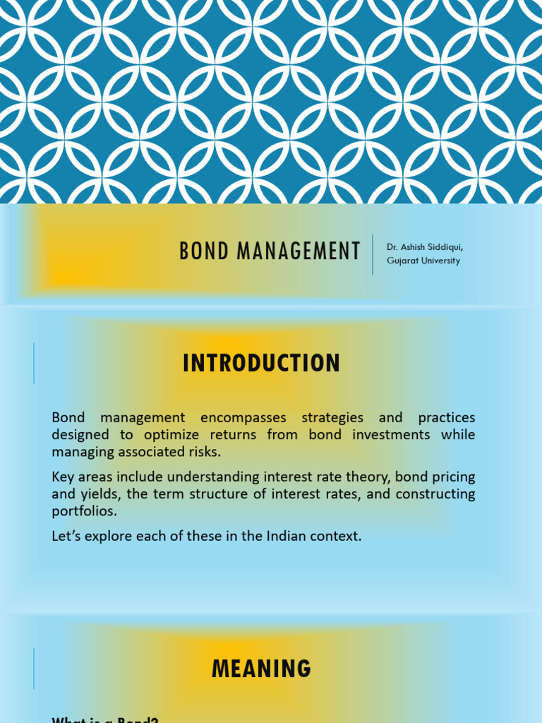 Bond Managment | PDF | Yield Curve | Bonds (Finance)