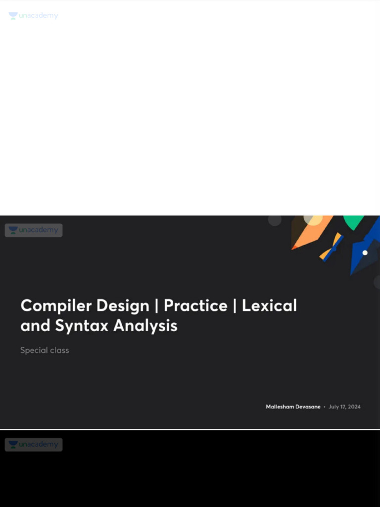 Compiler Design Practice Lexical and Syntax Analysis With Anno | PDF