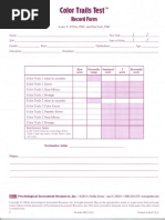 DKEFS Sample Report | PDF | Accuracy And Precision | Fluency