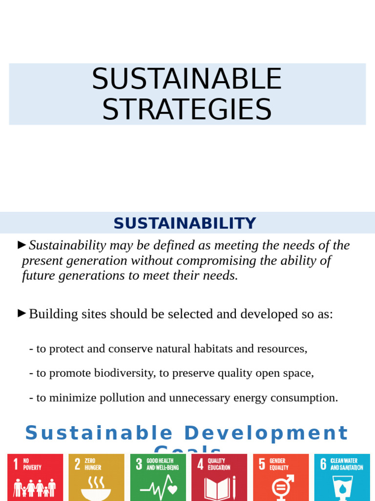 Sustainable Construction Strategies Guide | PDF | Quality Assurance ...
