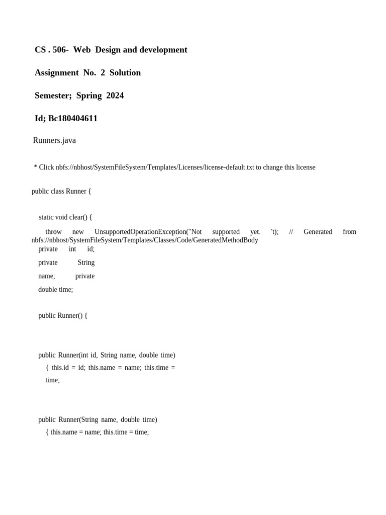CS506-Assignment 2 Solution Spring | PDF | Computer Programming | Software CS506-Assignment 2 Solution Spring | PDF | Computer Programming | Software