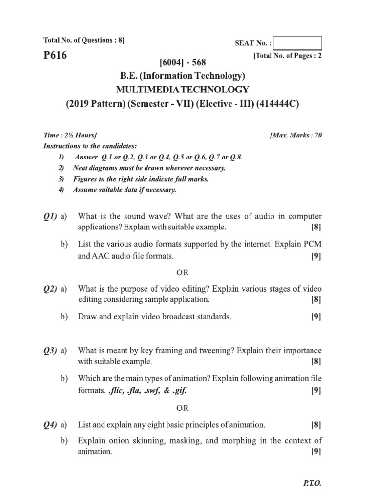 MT Endsem Question Paper April 2023 | PDF