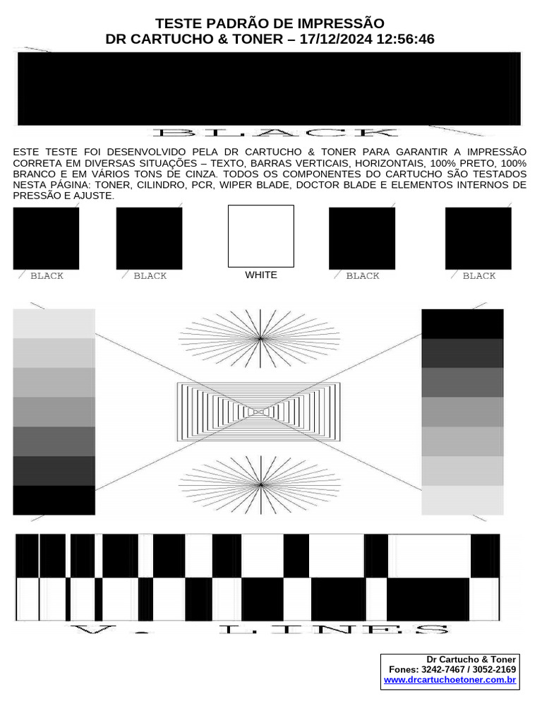 Testes para Impressora Laser | PDF | Impressão