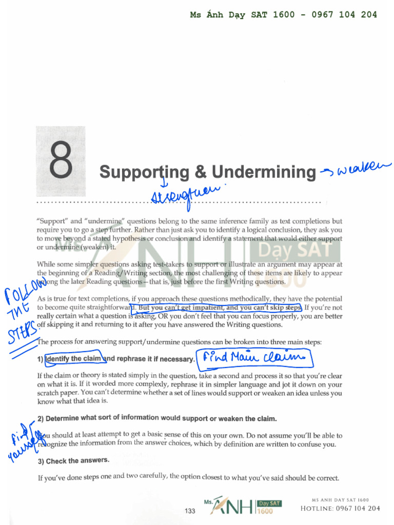Chapter 8 - Supporting & Undermining | PDF