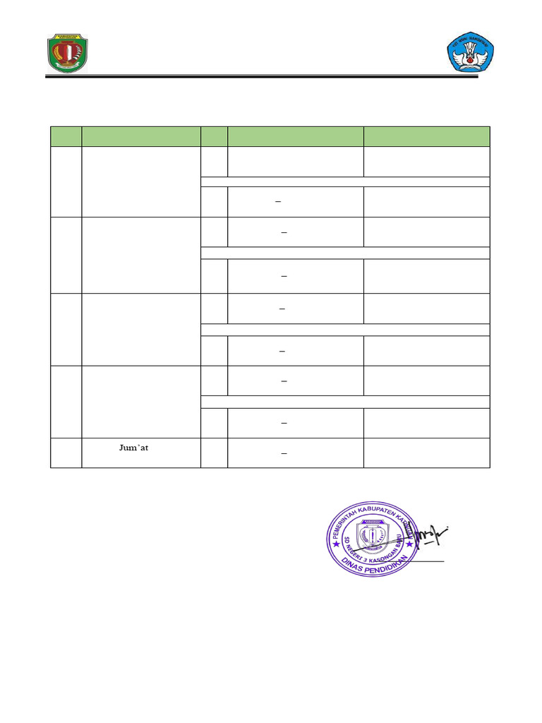 Jadwal SAS 1 | PDF