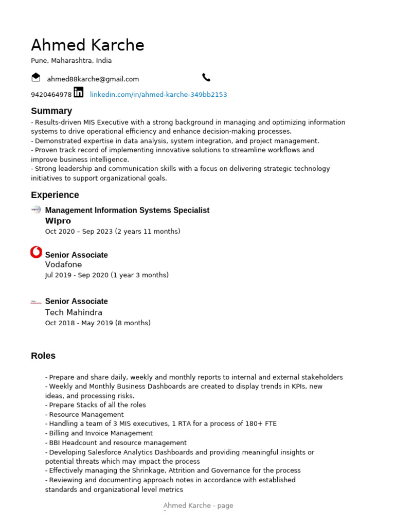 Resume Updated Equation | PDF