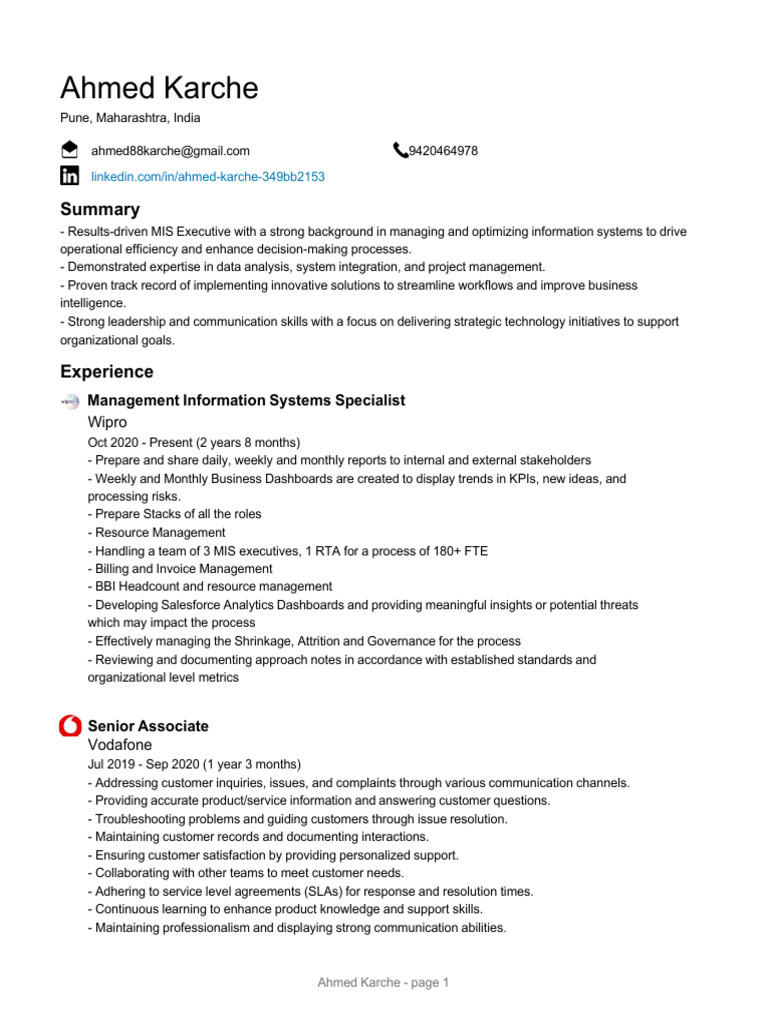 Resume Updated Equation-1 | PDF | Computing | Business
