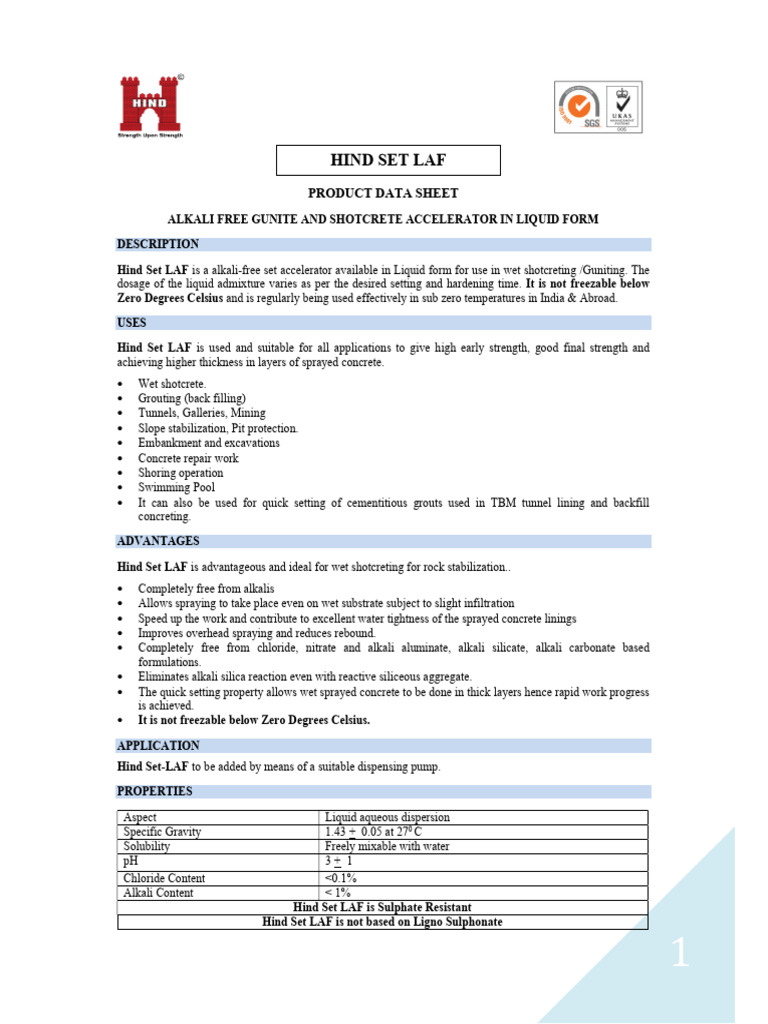 Hind Set LAF | PDF | Concrete | Chemistry