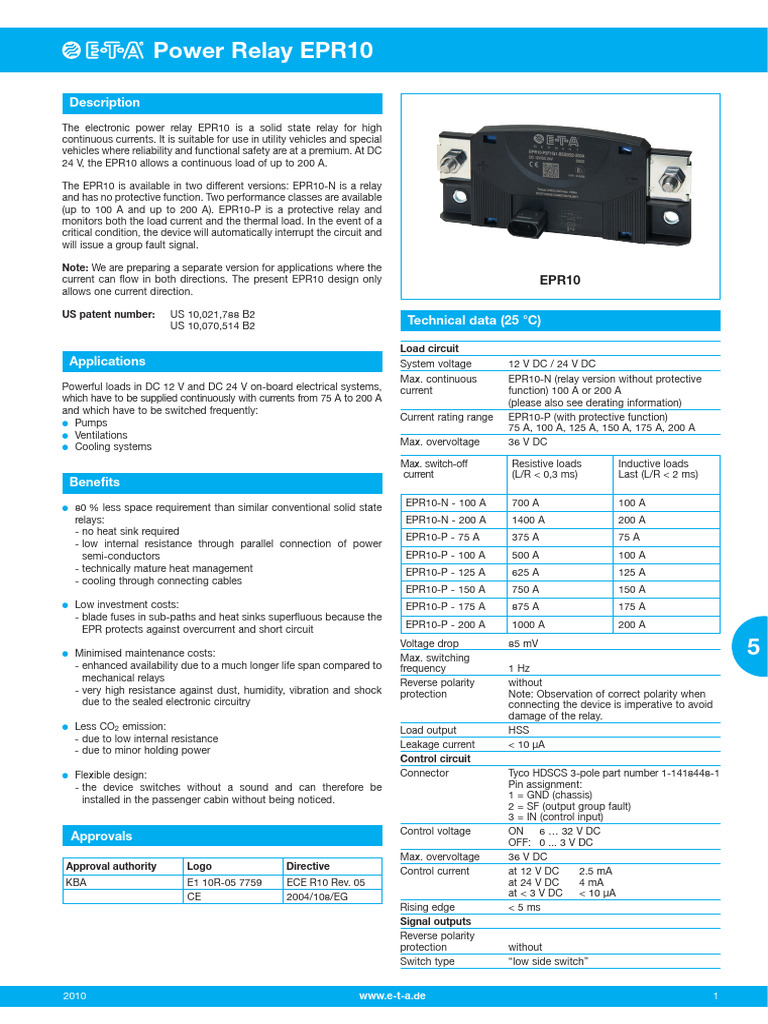 DOC049471700 | PDF | Relay | Direct Current