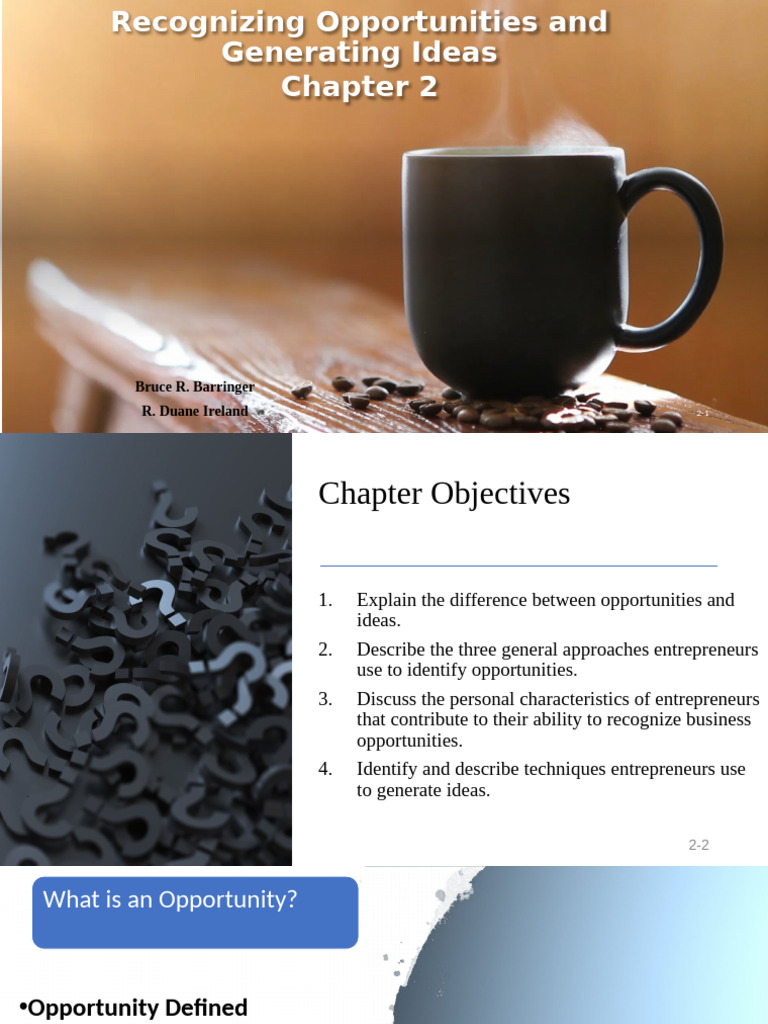Chapter 2 Recognizing Opportunities and Generating Ideas | PDF ...