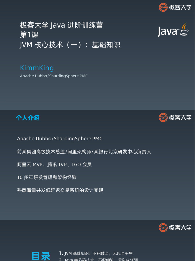 Week1-01 Java进阶训练营-第一课 | PDF