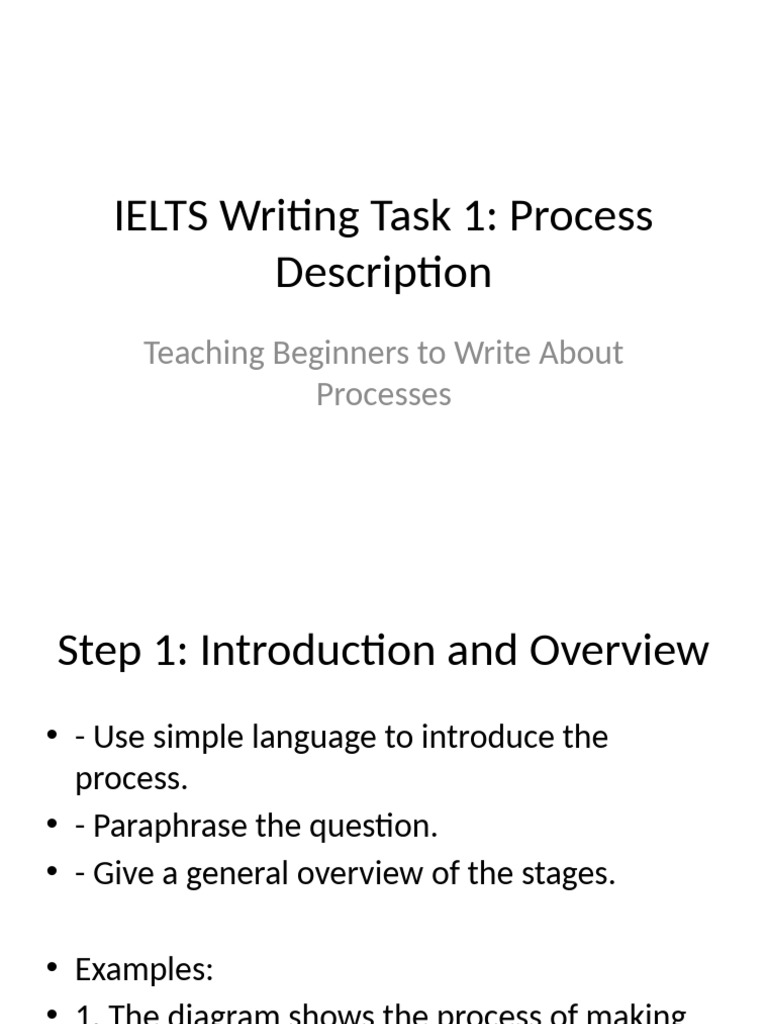 IELTS Writing Process For Beginners | PDF