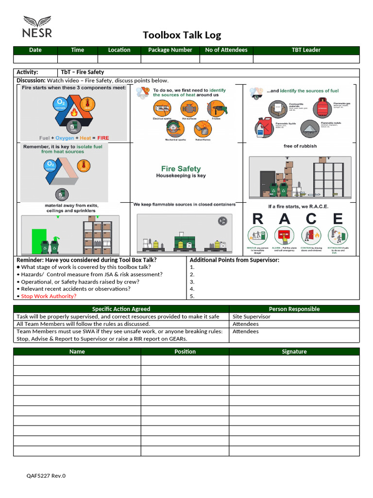 TBT - Fire Safety | PDF