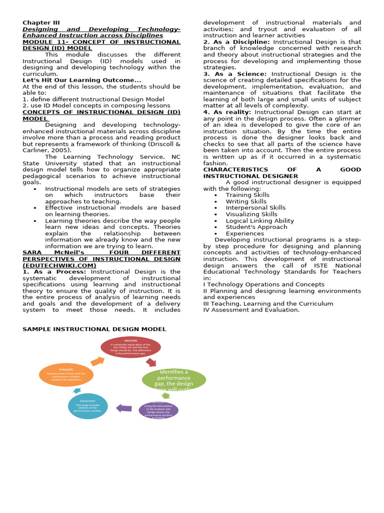 MODULE 11(Technology) | PDF | Instructional Design | Learning