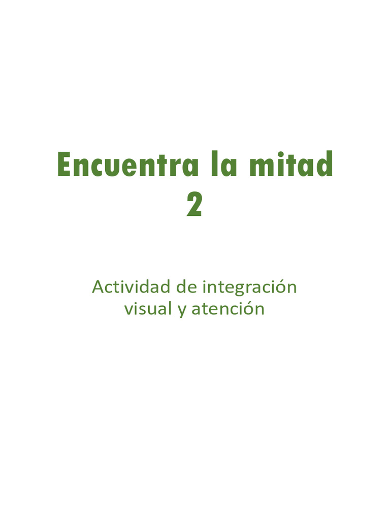 ENCUENTRA LA MITAD 2 | PDF