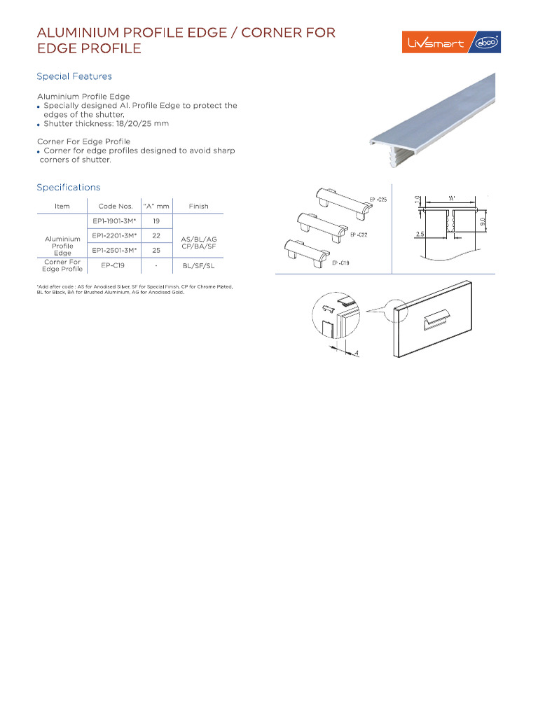 29212435 Aluminium Profile Edge | PDF