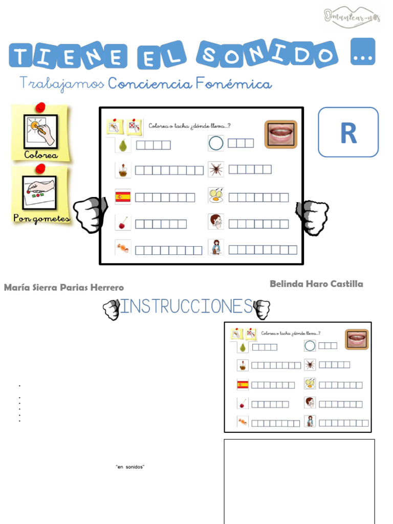 Tiene El Sonido R | PDF | Palabra | Fonética