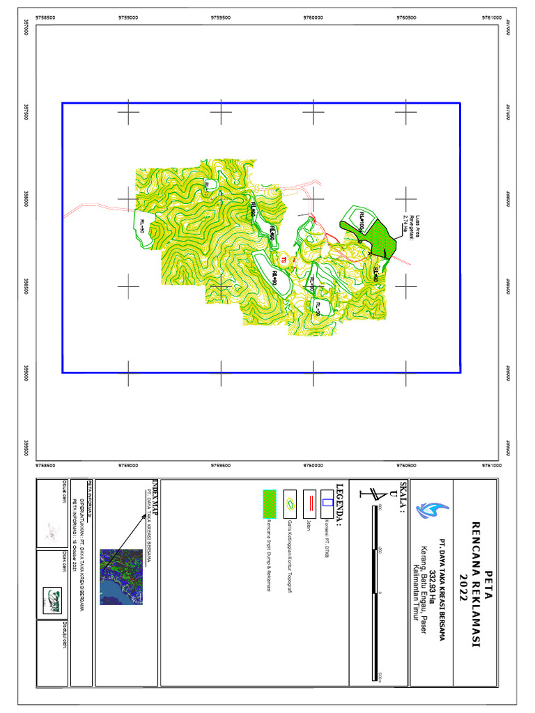 Peta Rencana Reklamasi THN 2022 | PDF