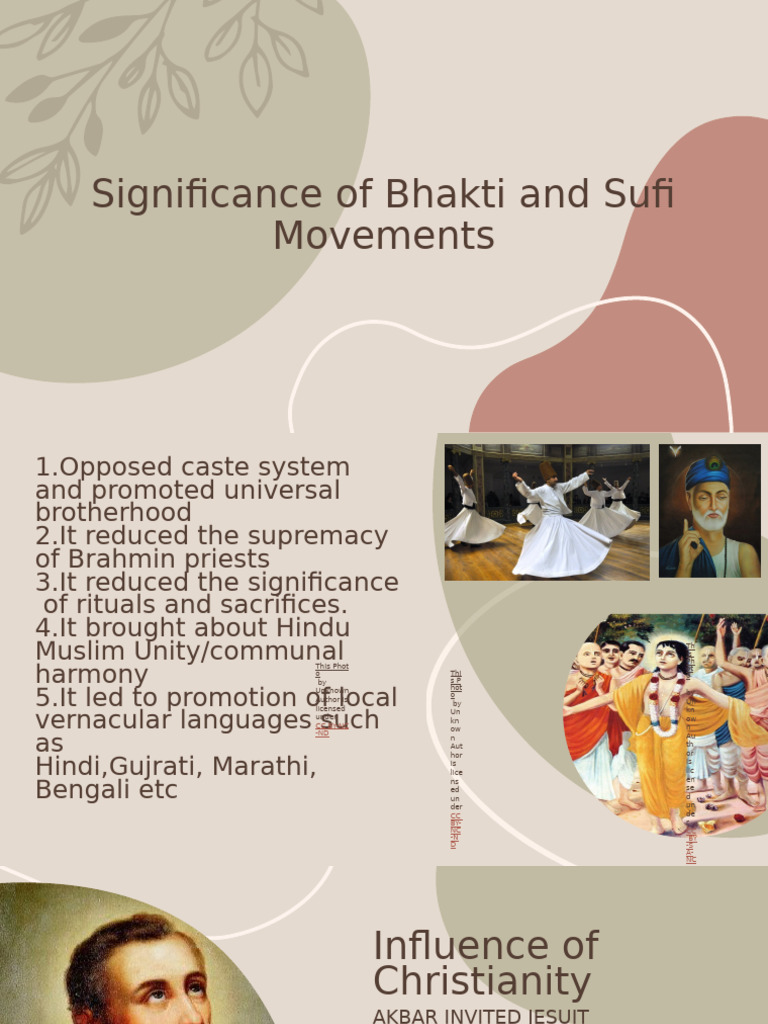 Significance of Bhakti and Sufi Movements | PDF