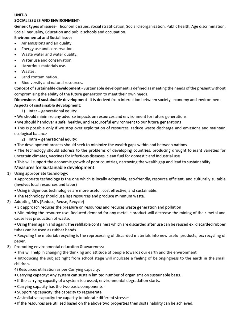 EVS - UNIT-3 | PDF | Greenhouse Effect | Climate Change