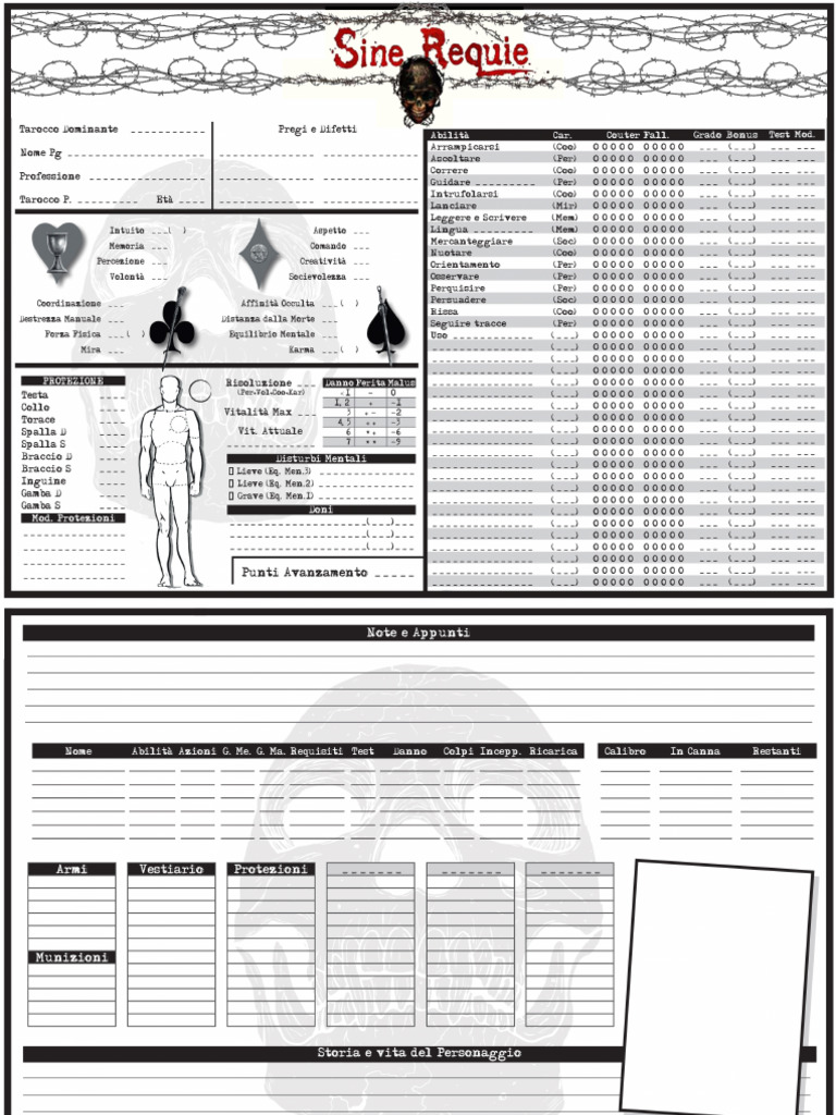 Scheda_Nuova_Sine_Requie | PDF