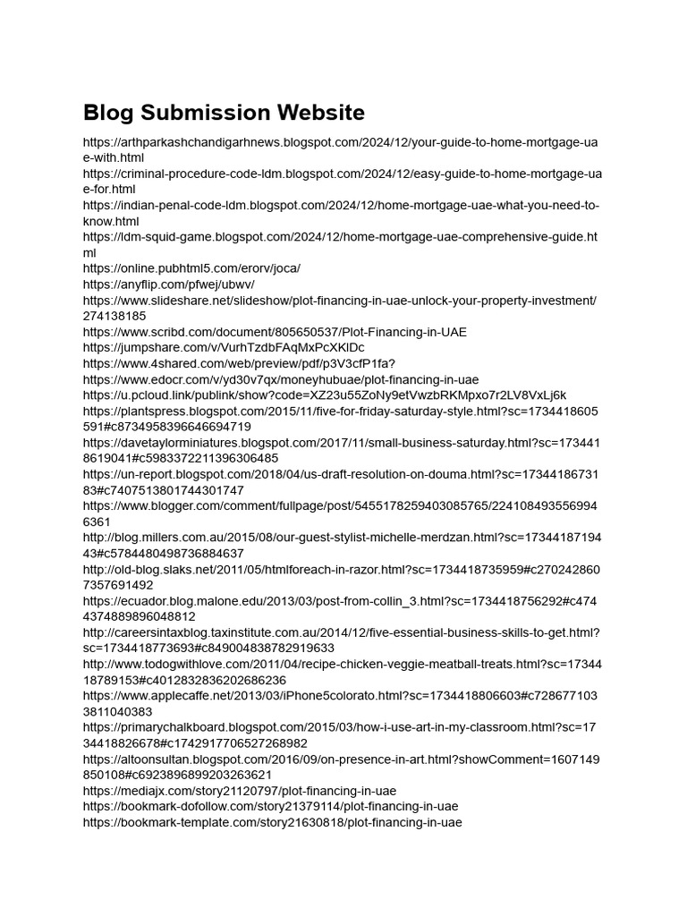 Blog Submission Website | PDF