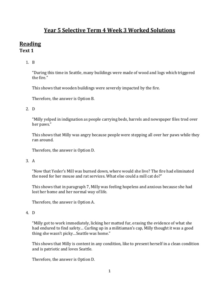 Year 5 Selective WEMT Term 4 Week 3 Worked Solutions | PDF | Tobacco ...