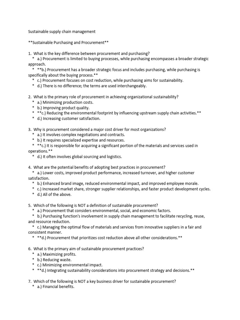 Sustainable Supply Chain Management | PDF | Waste | Procurement