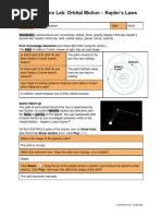 Planetary Orbit Simulator | PDF | Orbit | Velocity