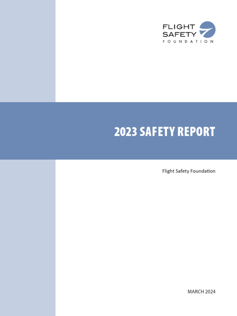 2023 Safety Report FINAL | PDF | Aviation Safety | Aviation Accidents And Incidents