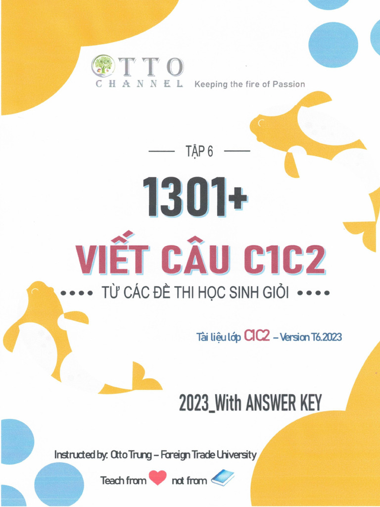 5. 1301 Viết Câu Thi Hsg Thpt - c1c2 | PDF
