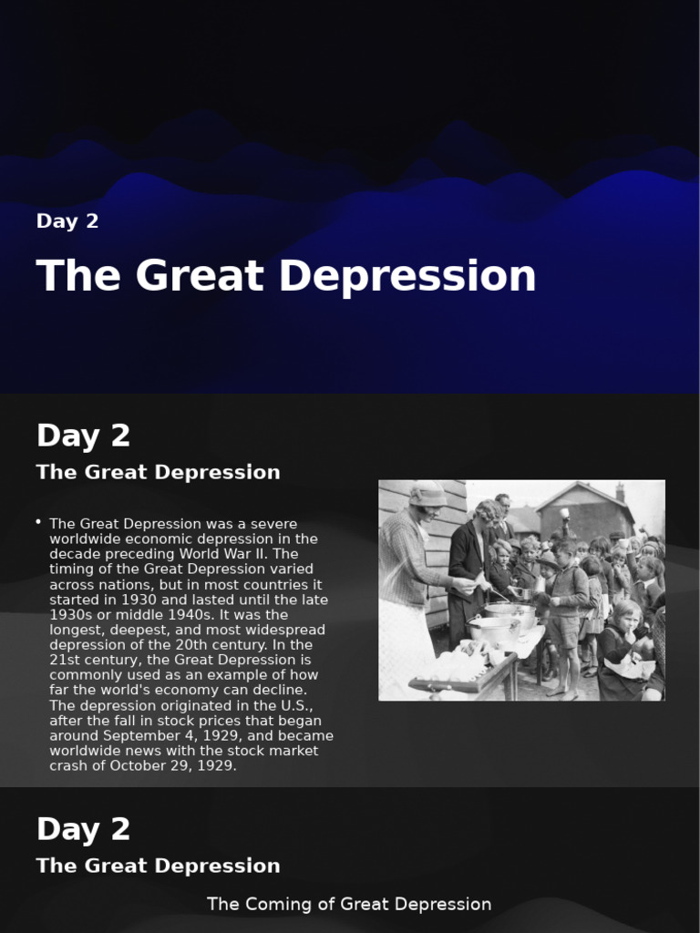 Overview of the Great Depression | PDF | Great Depression | Wall Street ...