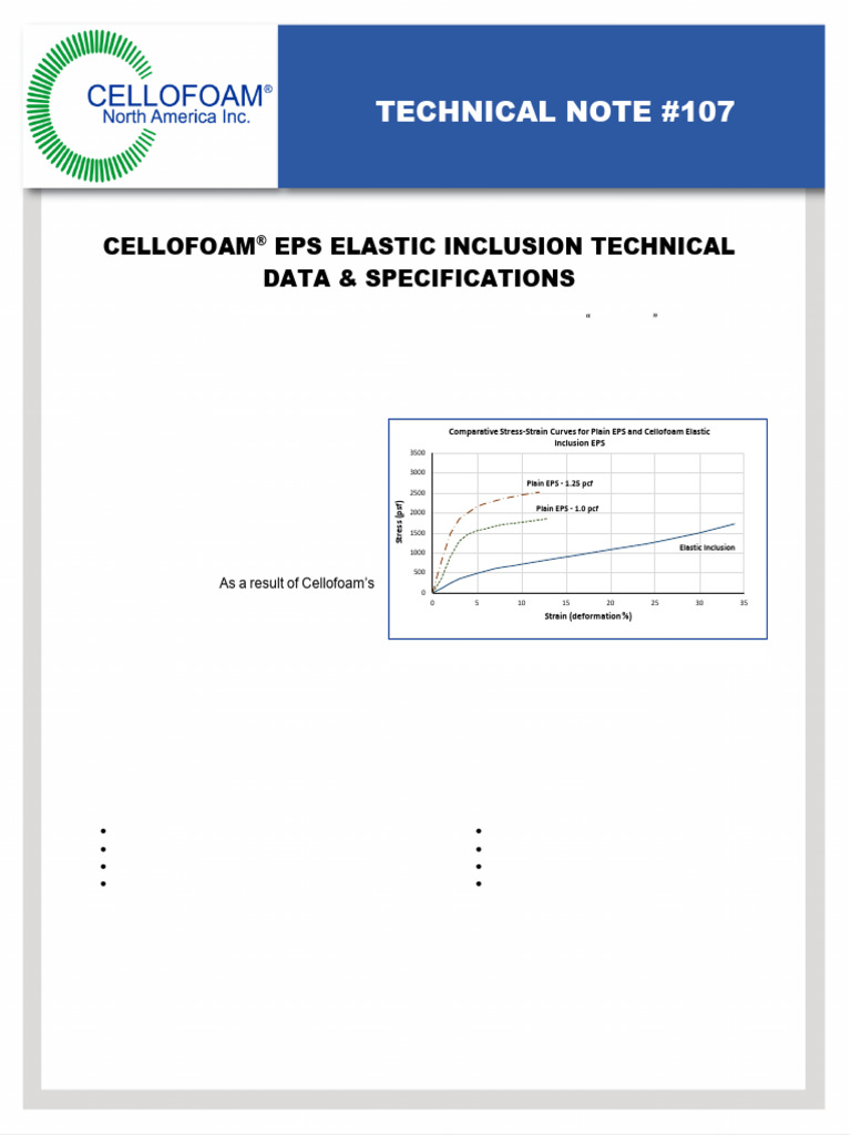 TN107 CellofoamElasticInclusionFinalJune92020 | PDF | Deformation ...