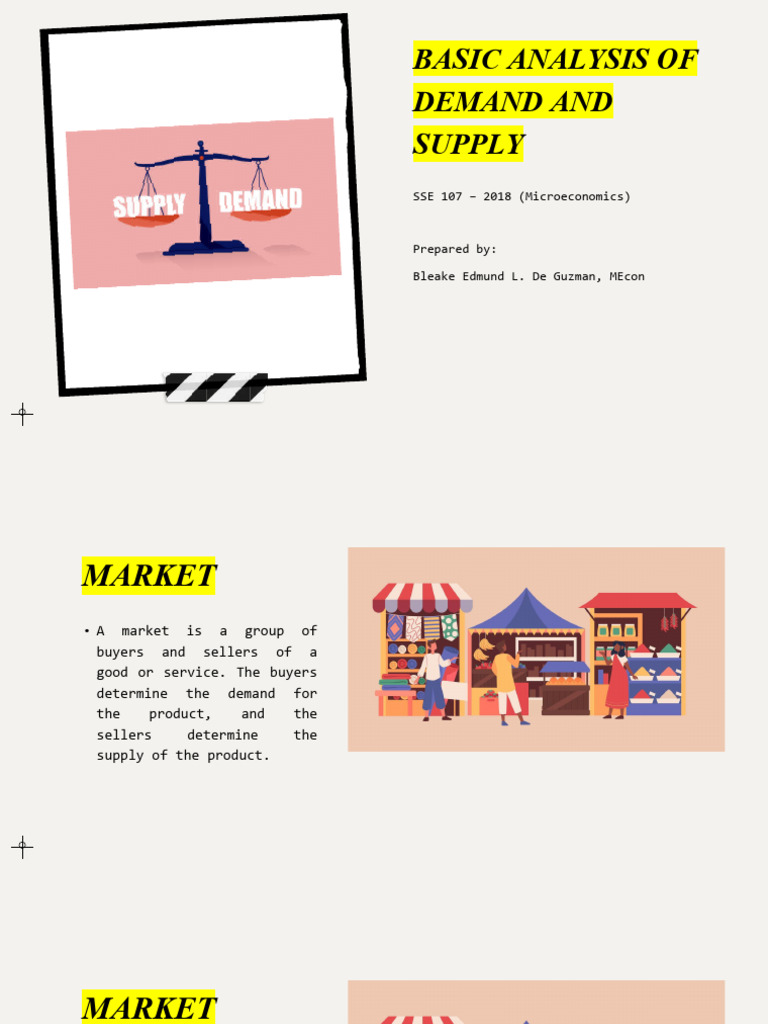 Microeconomics - Basic Analysis of Supply and Demand | PDF | Supply ...