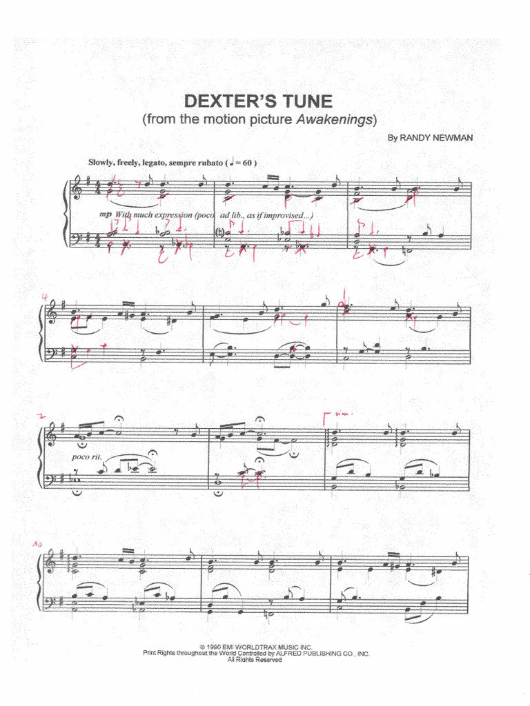 Newman, r. - Awakenings (Dexter's Tune)_corrected | PDF
