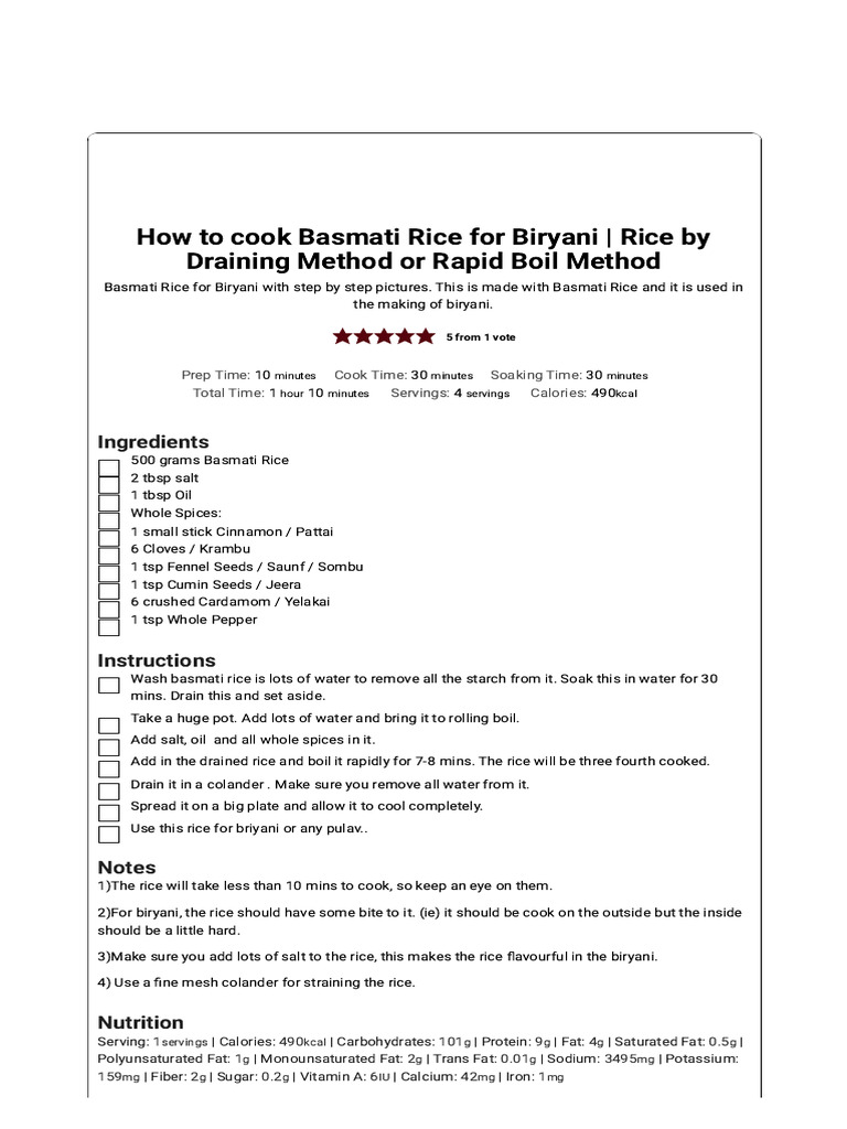 How to cook Basmati Rice for Biryani _ Rice by Draining Method or Rapid ...