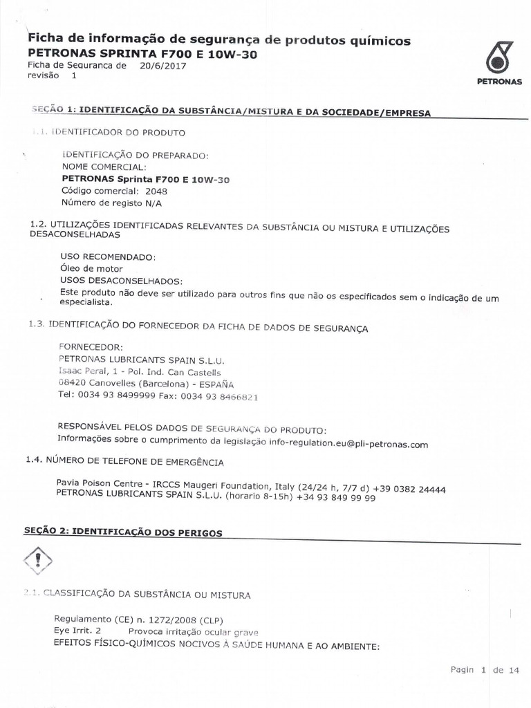 Fispq - 10W30 - Petronas | PDF