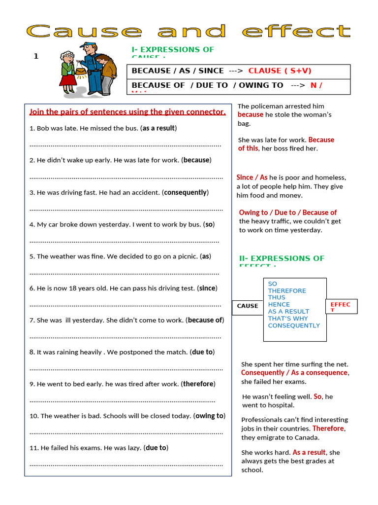 Expressions of Cause and Effect | PDF