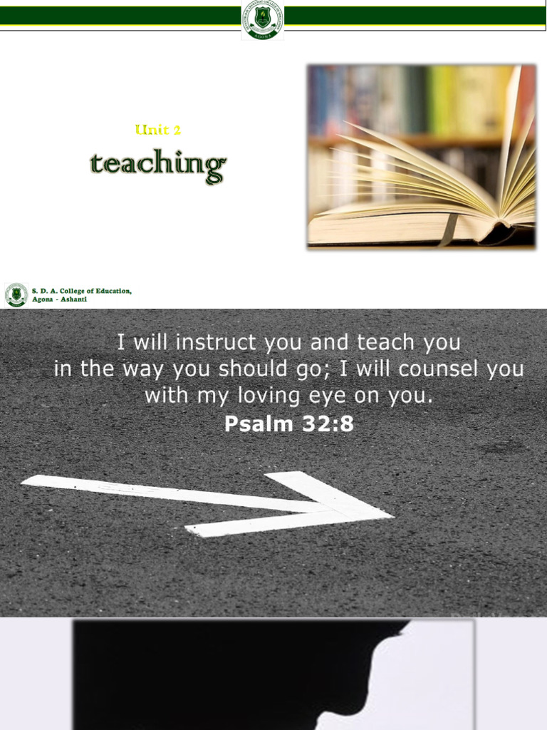 EBS 323 Unit 2 TEACHING | PDF | Teachers | Learning