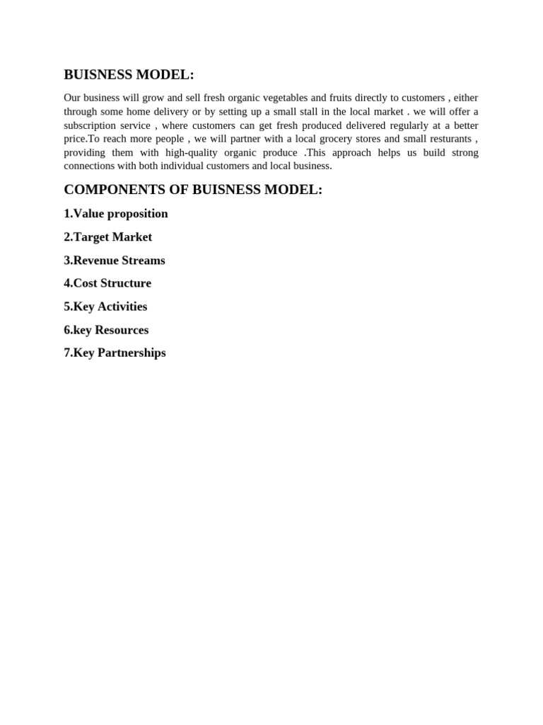 Buisness Model | PDF