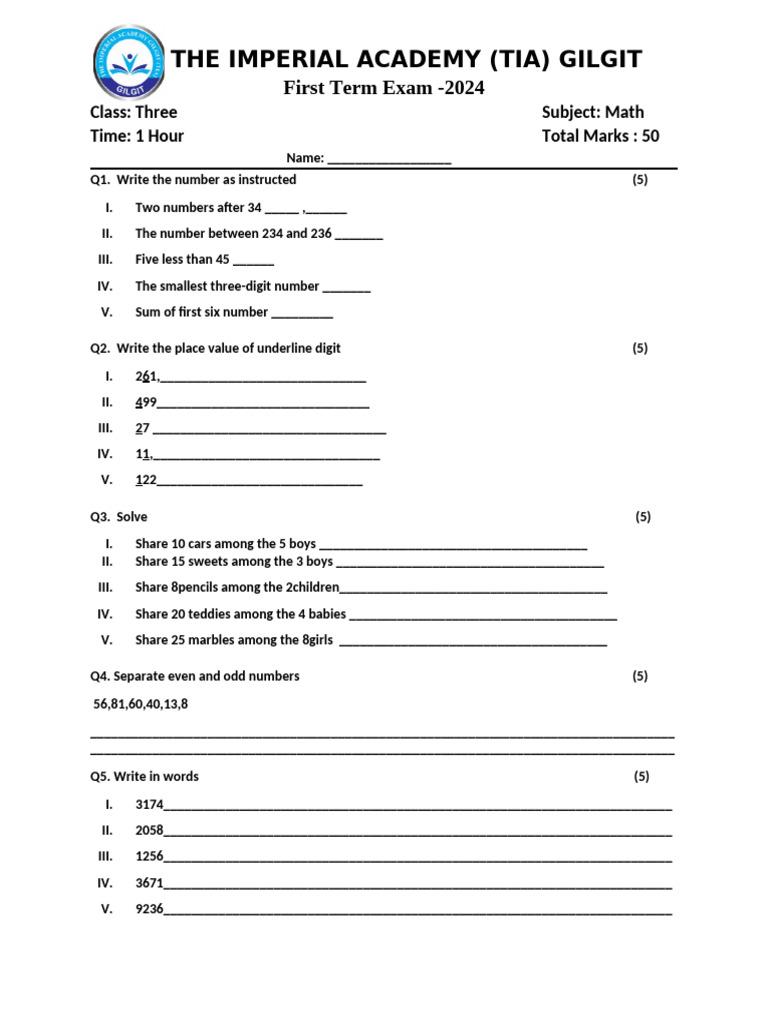 Class-3 math-1 | PDF | Hobbies | Apoidea