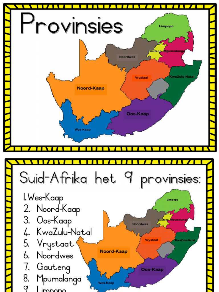 Provinsies Tale Kos Kulture Van SA | PDF
