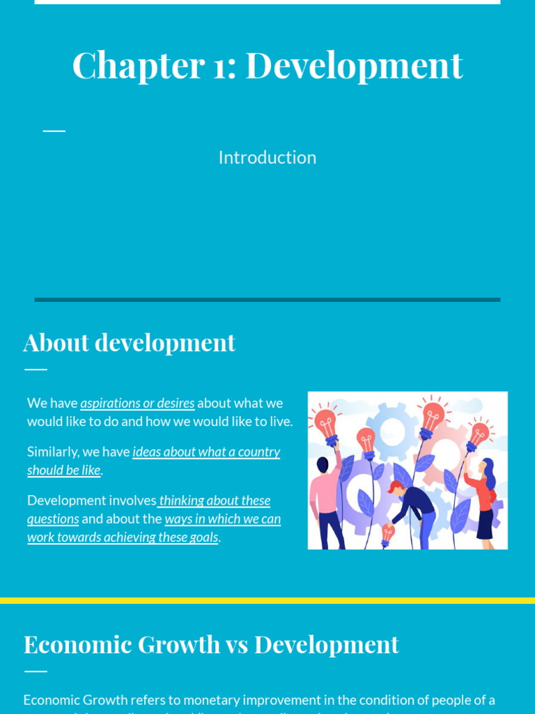 Development Types of Goals | PDF