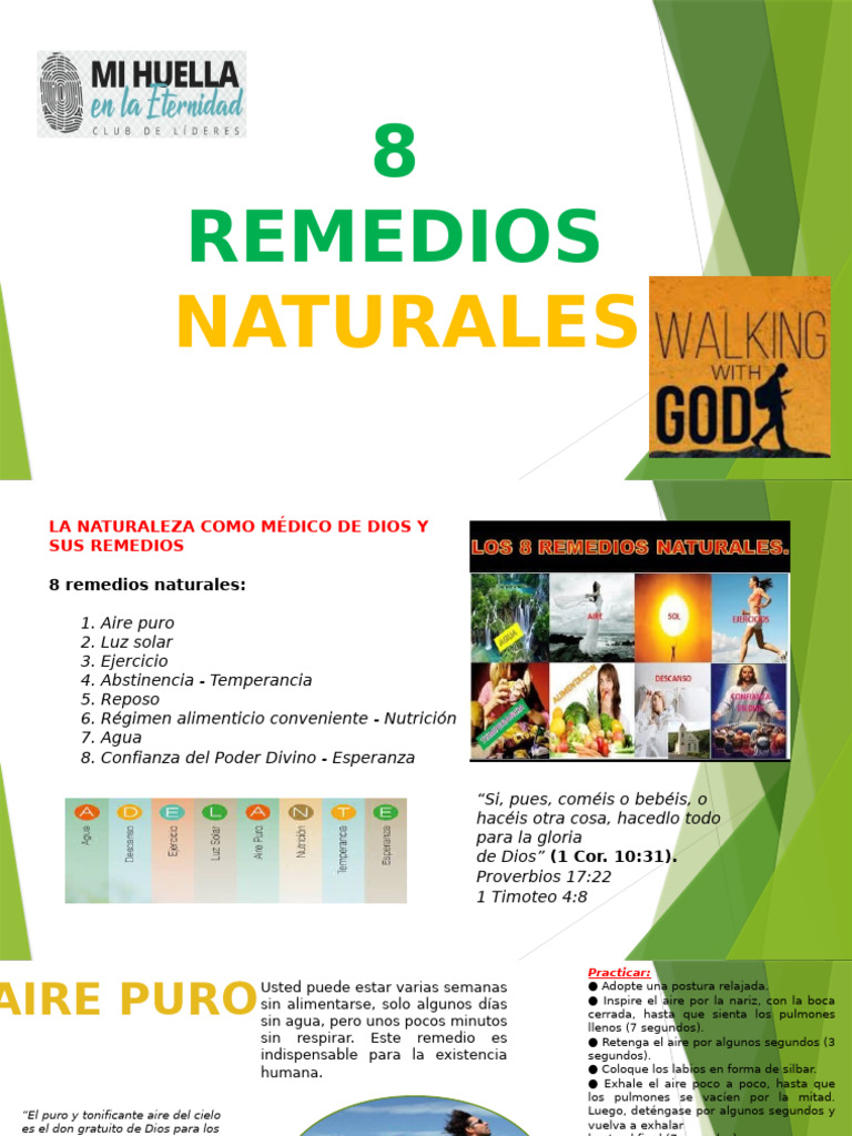 Ocho Remedios Naturales Esenciales | PDF | gordo | Alimentos