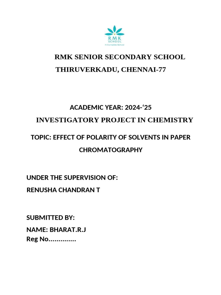Chem_IP | PDF | Chromatography | Solvent