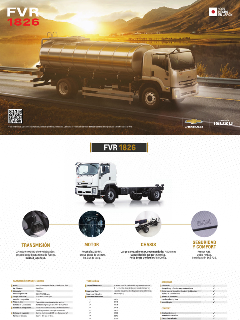 FVR 1826 | PDF | Eje | Camión