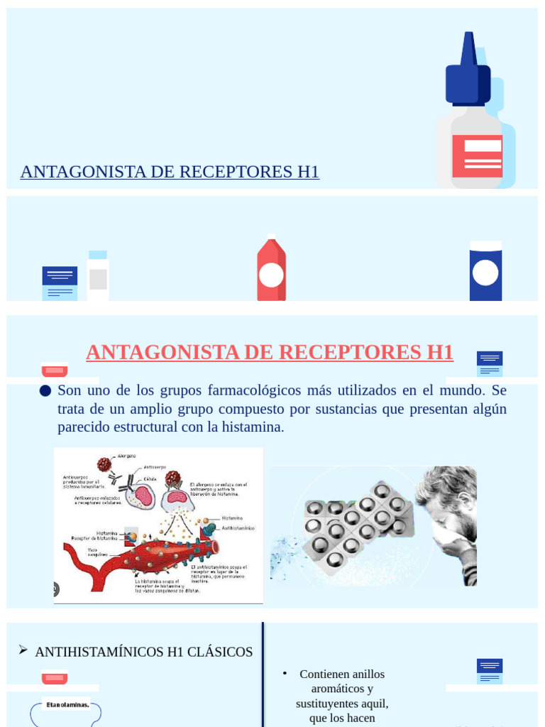 Antagonistas de Los Receptores h1 y h2 | PDF | Medicina CLINICA | Drogas