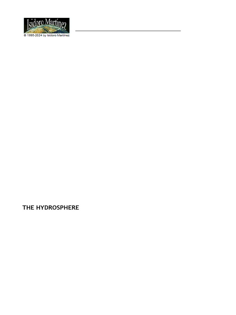 Hydrosphere and Cryosphere | PDF | Oceans | Carbon Dioxide